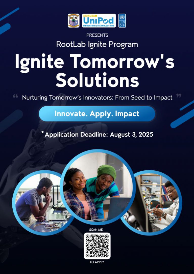 𝗥𝗼𝗼𝘁𝗟𝗮𝗯 𝗜𝗴𝗻𝗶𝘁𝗲 𝟮𝟬𝟮𝟱 𝗟𝗮𝘂𝗻𝗰𝗵𝗲𝘀 𝗖𝗮𝗹𝗹 𝗳𝗼𝗿 𝗬𝗼𝘂𝗻𝗴 𝗜𝗻𝗻𝗼𝘃𝗮𝘁𝗼𝗿𝘀 – The Copperbelt University Innovation Pod